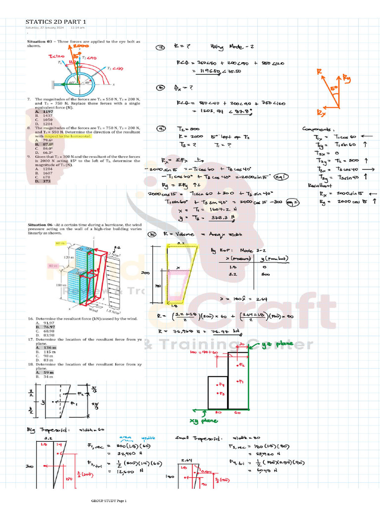 Statics 2d and 3d | PDF