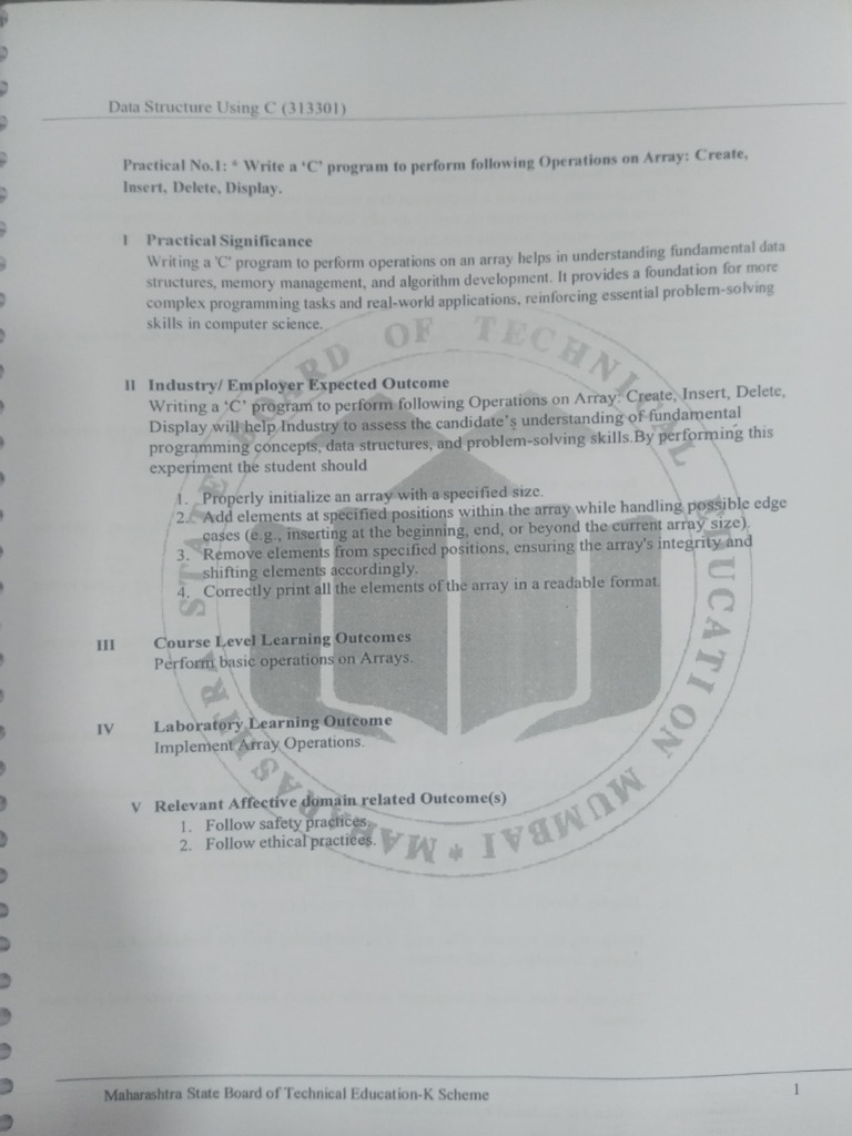 1-4 Practicals DSU Manual | PDF