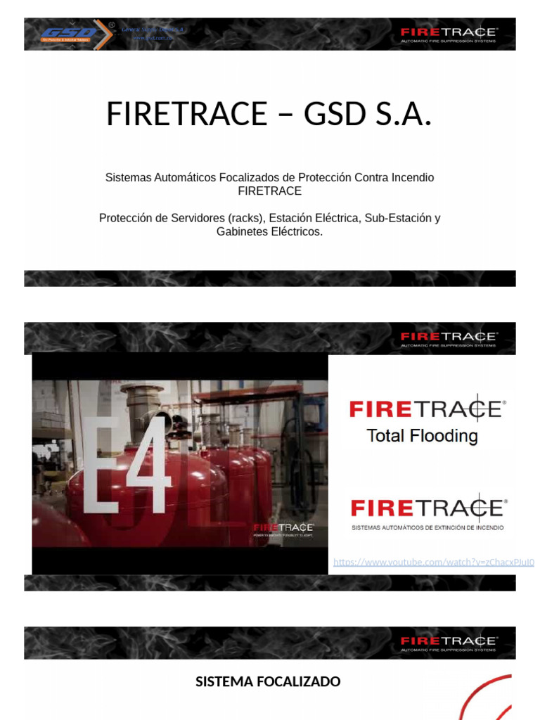 Presentacion Firetrace para Racks y Dispositivos Electricos_ | PDF