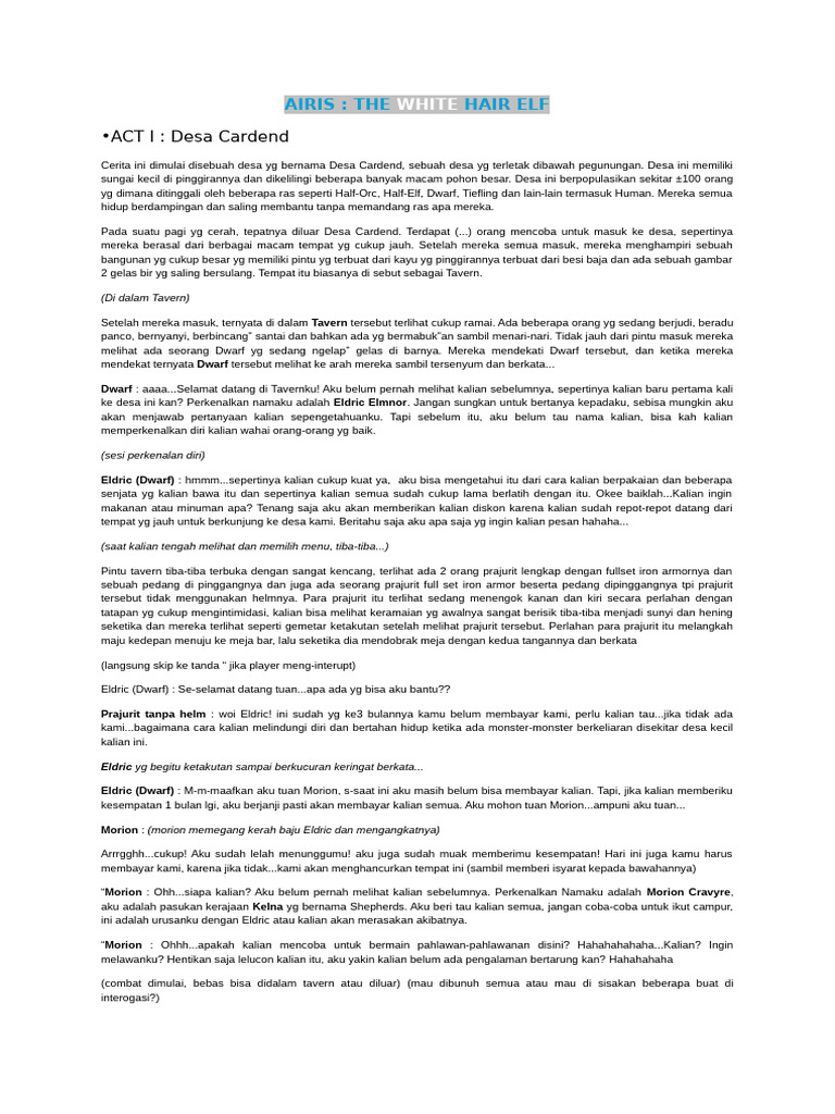 DND Campaign | PDF