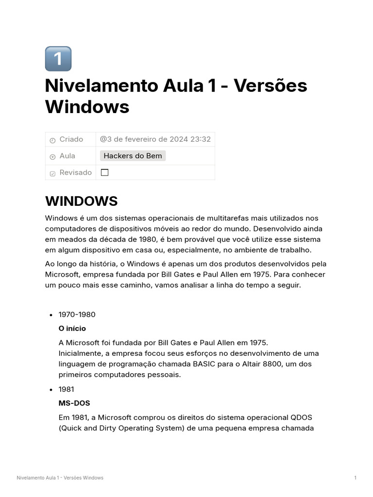 _Nivelamento_Aula_1_-_Verses_Windows | PDF