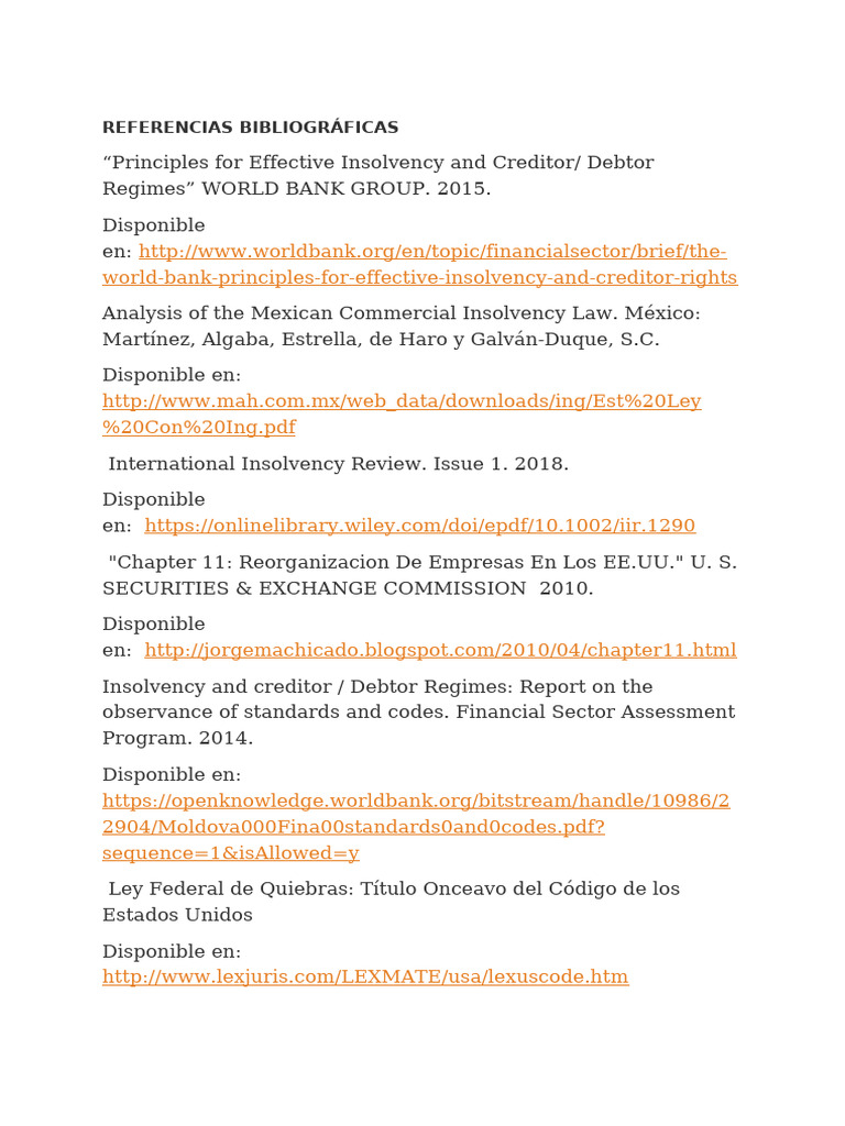 Referencias Bibliográficas | PDF