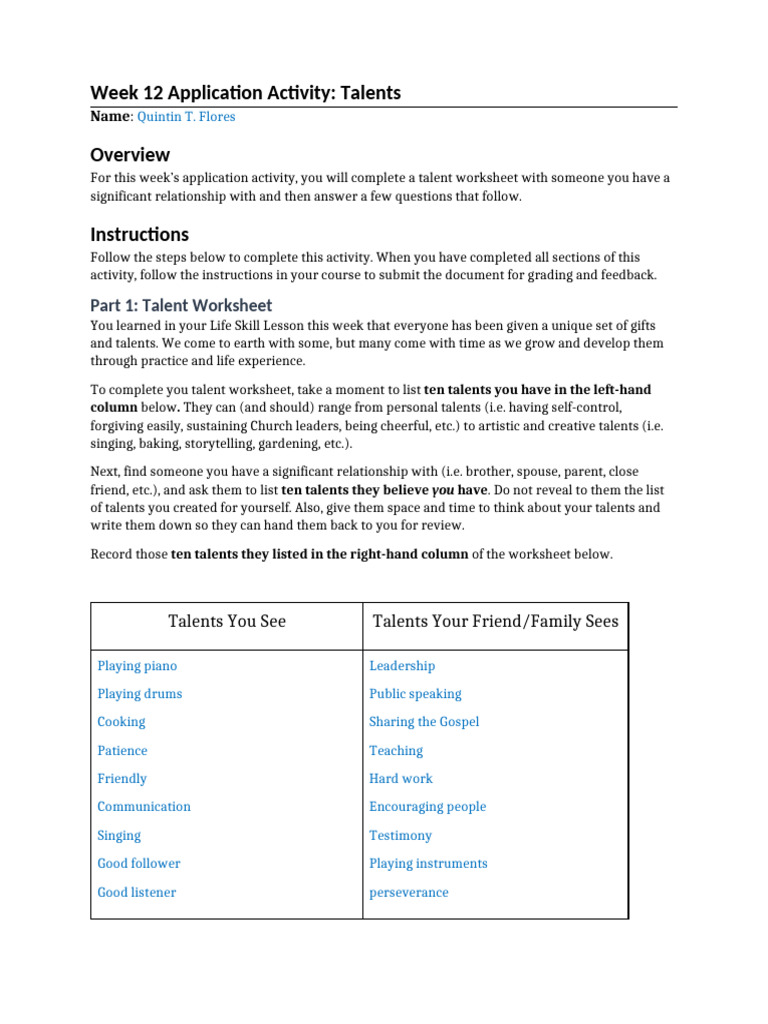 W12 Writing Application | PDF