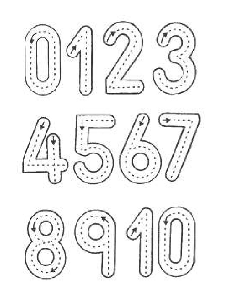 Trazo de Números y Letras | PDF