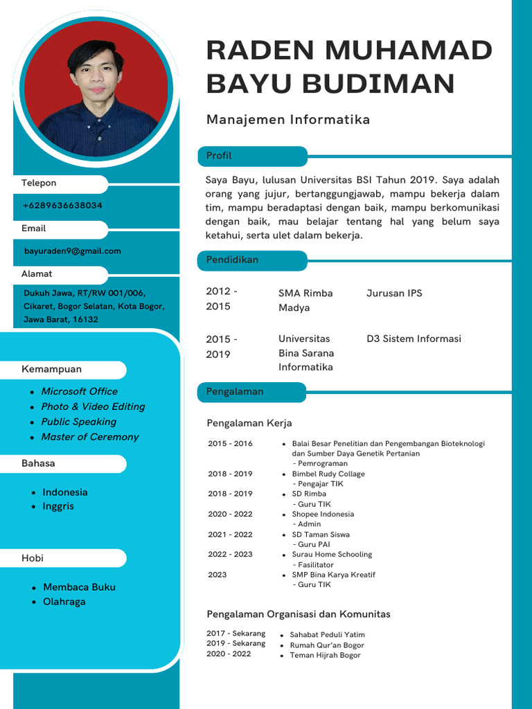 CV Fix Bayu (1) - Merged | PDF