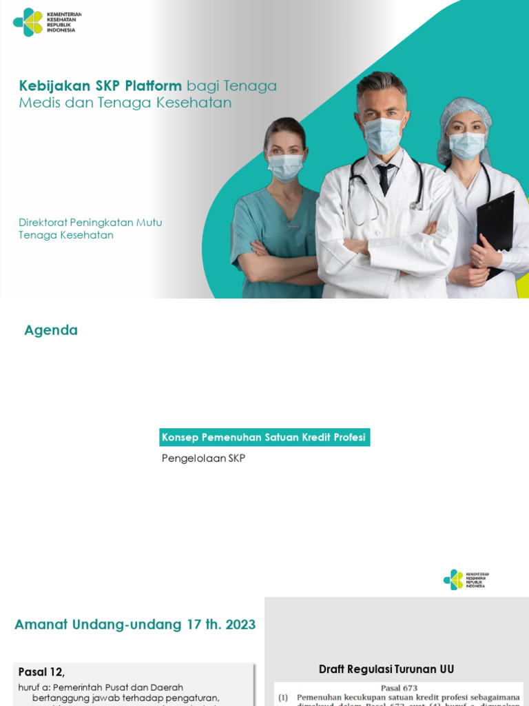 Pengelolaan SKP Dan Pengenalan SKP Platform 3 Juli Kemenkes | PDF