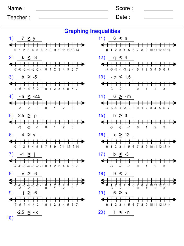 Graphing Inequalities - 01 | PDF