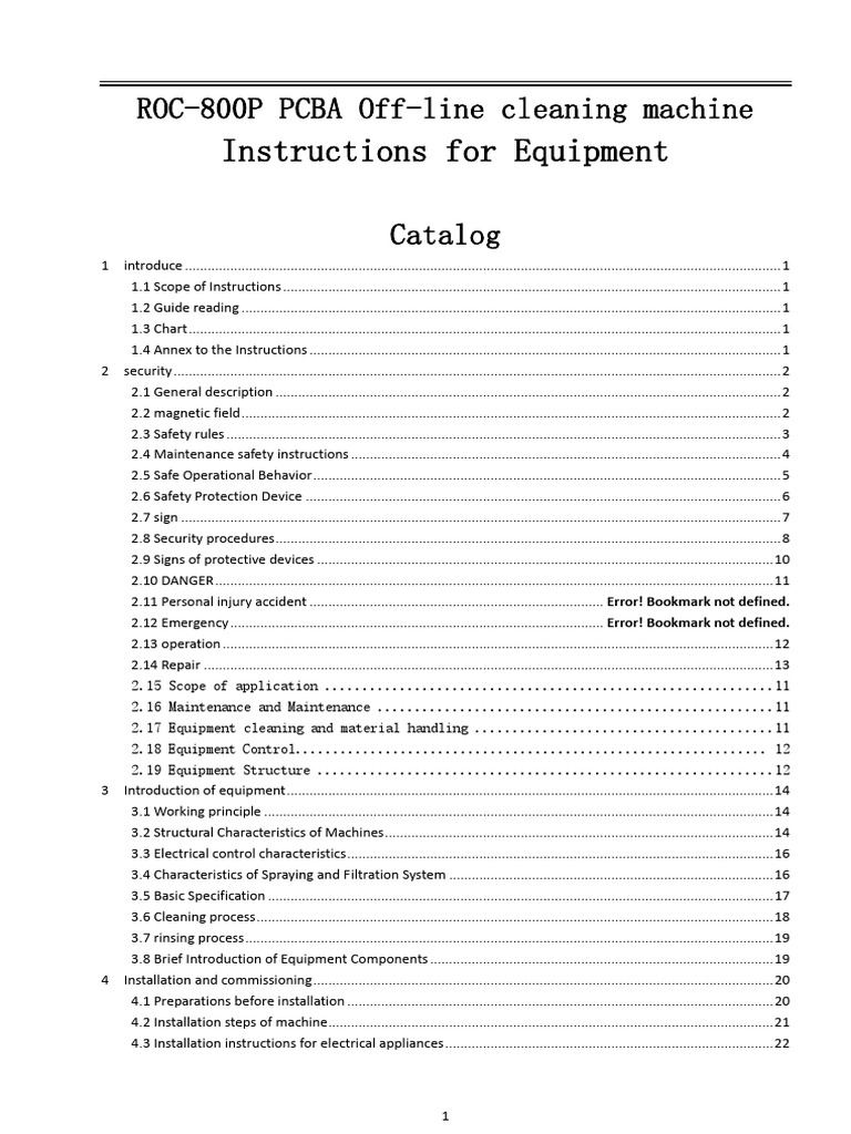 ROC 800P说明书英文版 | PDF