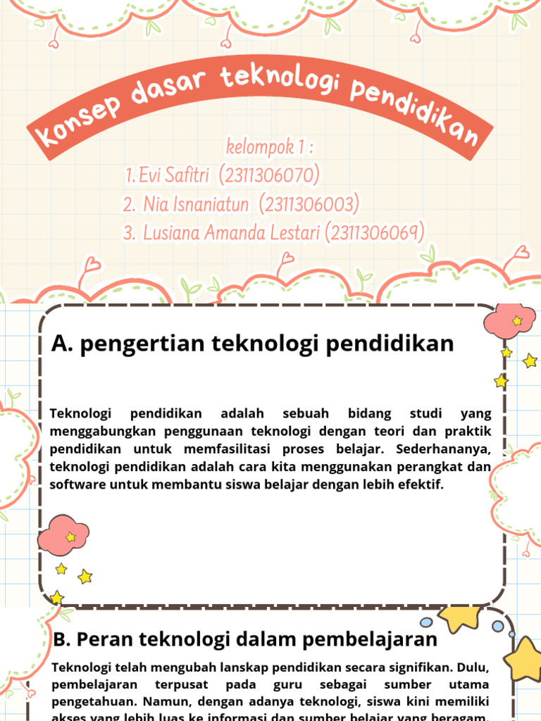 Kel. 1 Konsep Dasar Teknologi Pendidikan | PDF