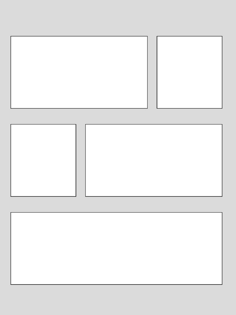 Blank 4 Panel Comic Strip (Documento (A4)) | PDF