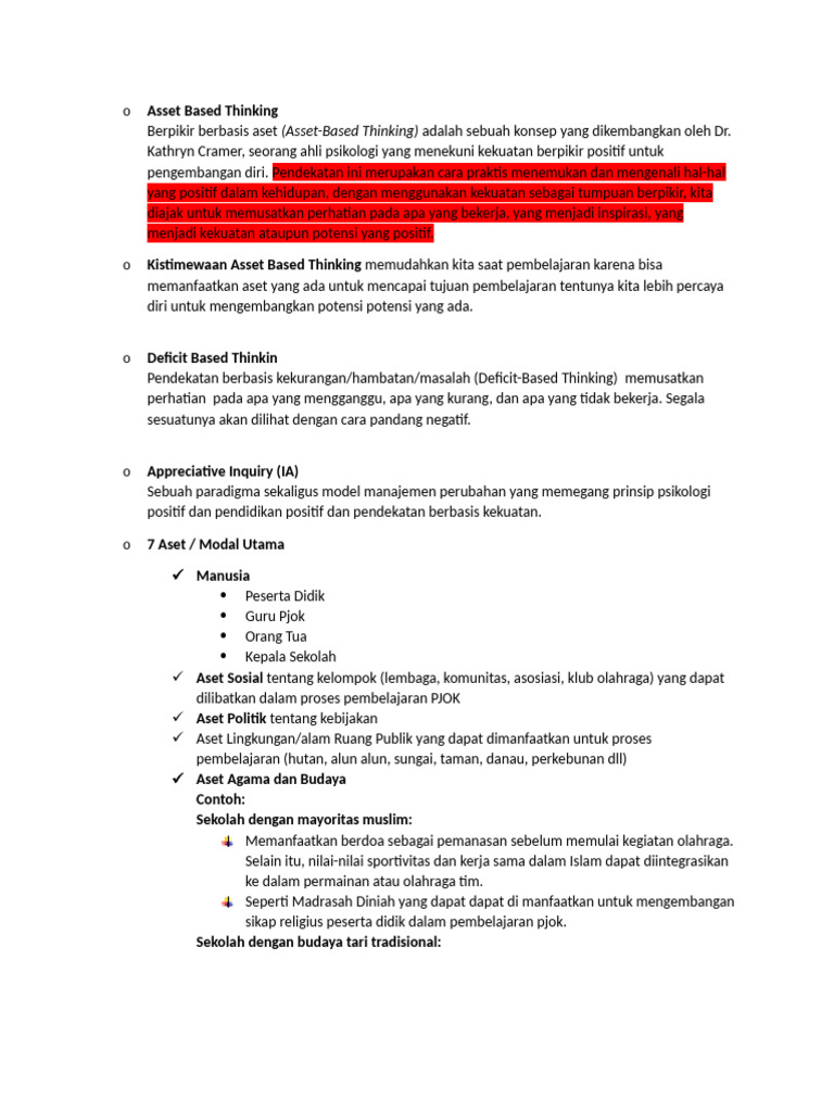 Asset Based Thinking | PDF Asset Based Thinking | PDF