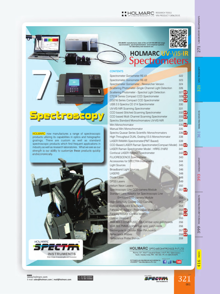 Holmarc Spectroscopy | PDF