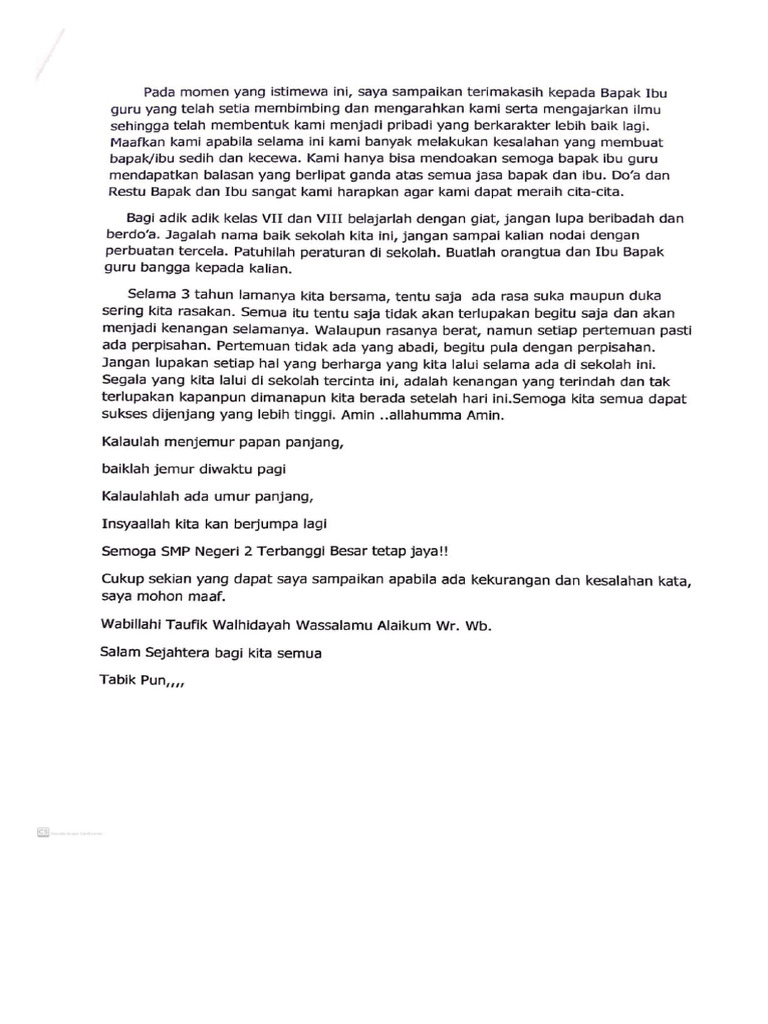 SUSUNAN ACARA PELEPASAN KELAS IX | PDF SUSUNAN ACARA PELEPASAN KELAS IX | PDF