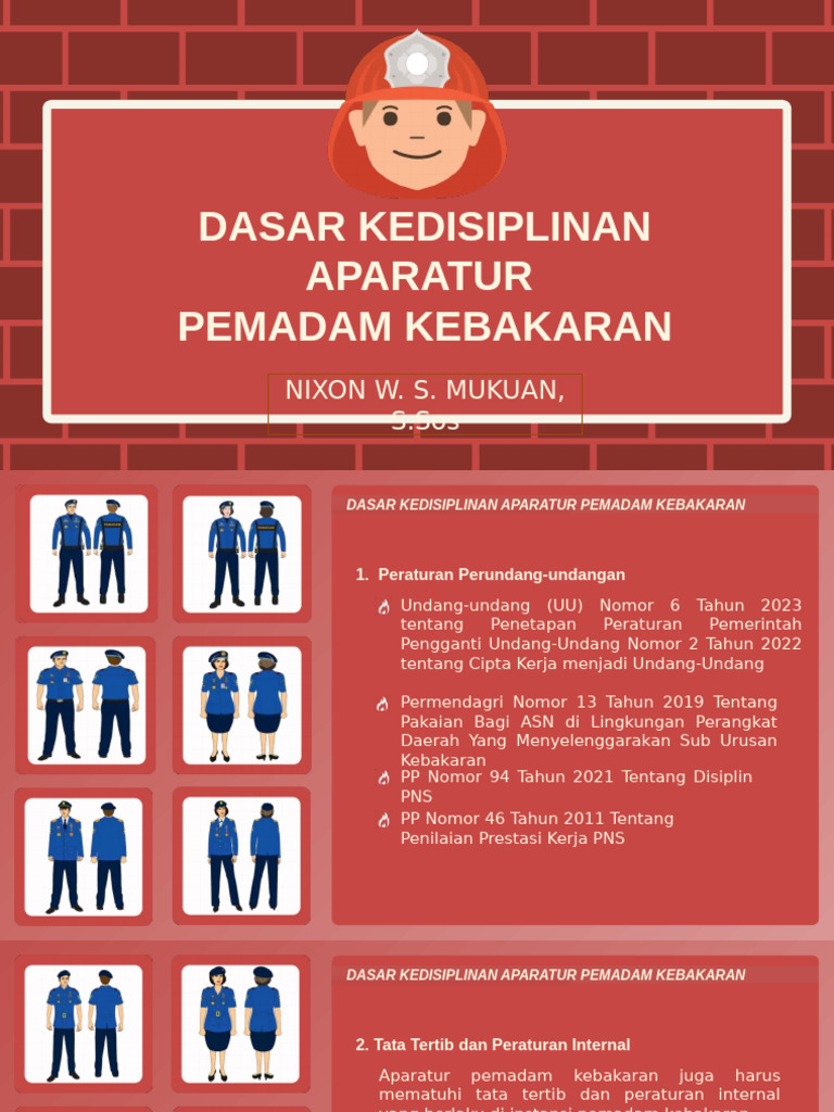 Dasar Kedisiplinan Aparatur Damkar | PDF