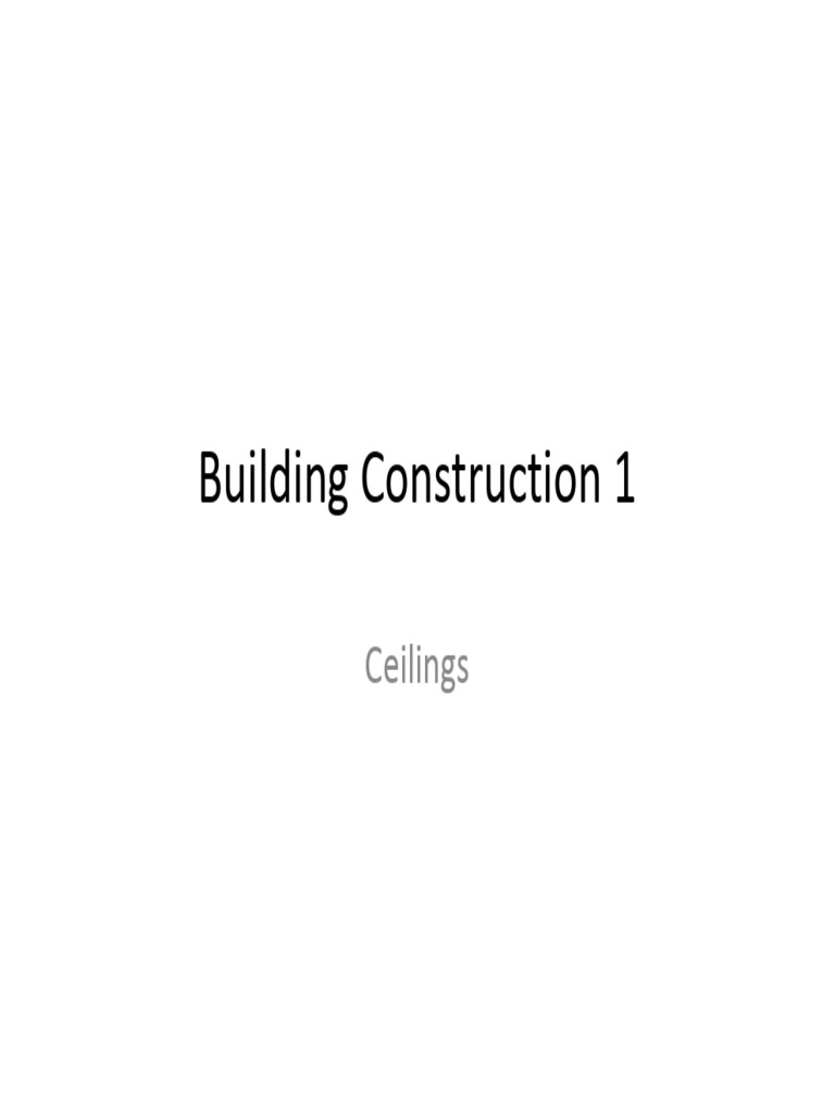 Ceilings | PDF