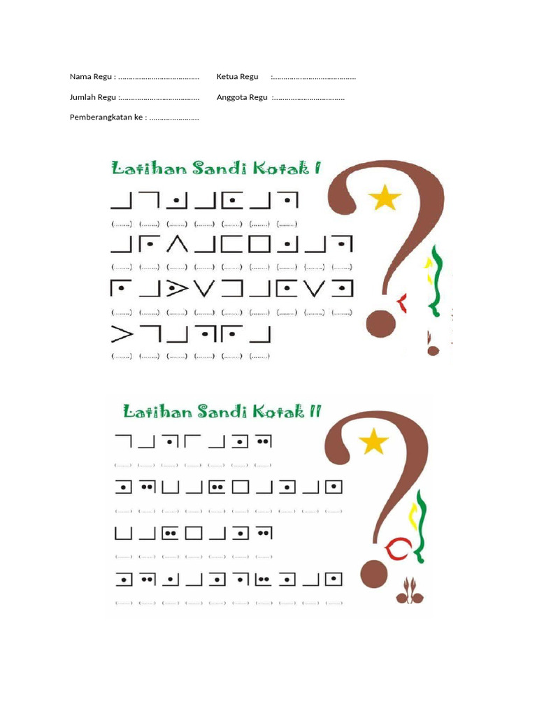Soal Sandi Pramuka | PDF