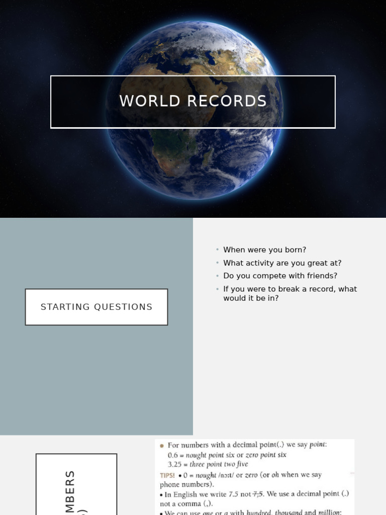 Its A World Record | PDF