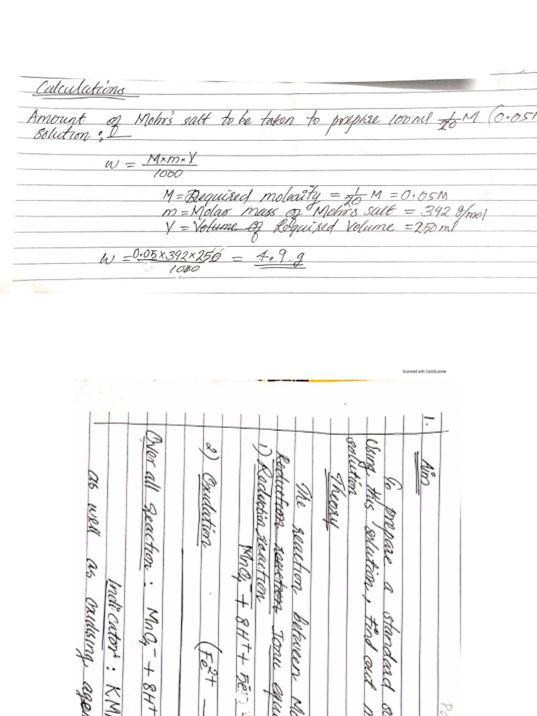 Practical Model Answer Sheet | PDF