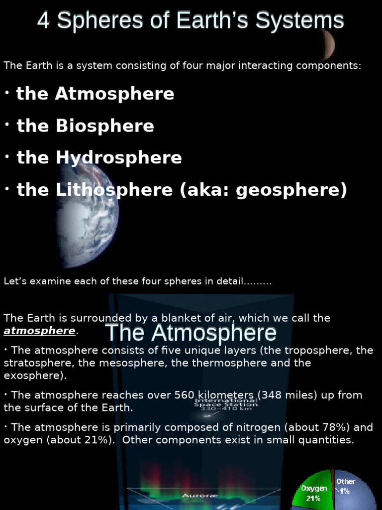 4 Spheres of Earth | PDF