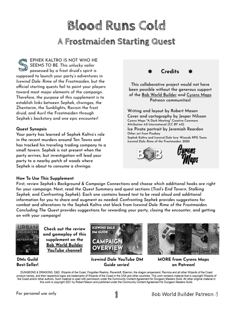 1987166-Blood Runs Cold (PF) v1.0 | PDF