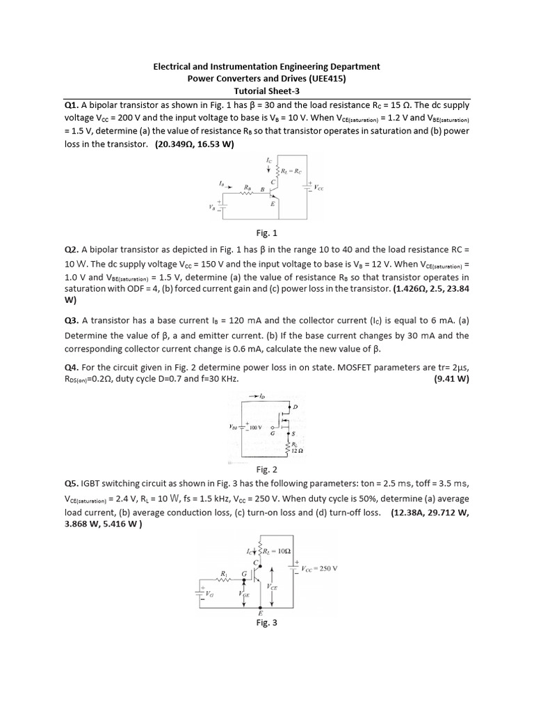 Tute Sheet-03 | PDF