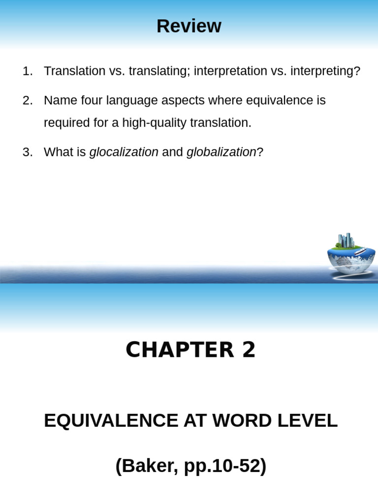 Week 2 - Equivalence at Word Level | PDF