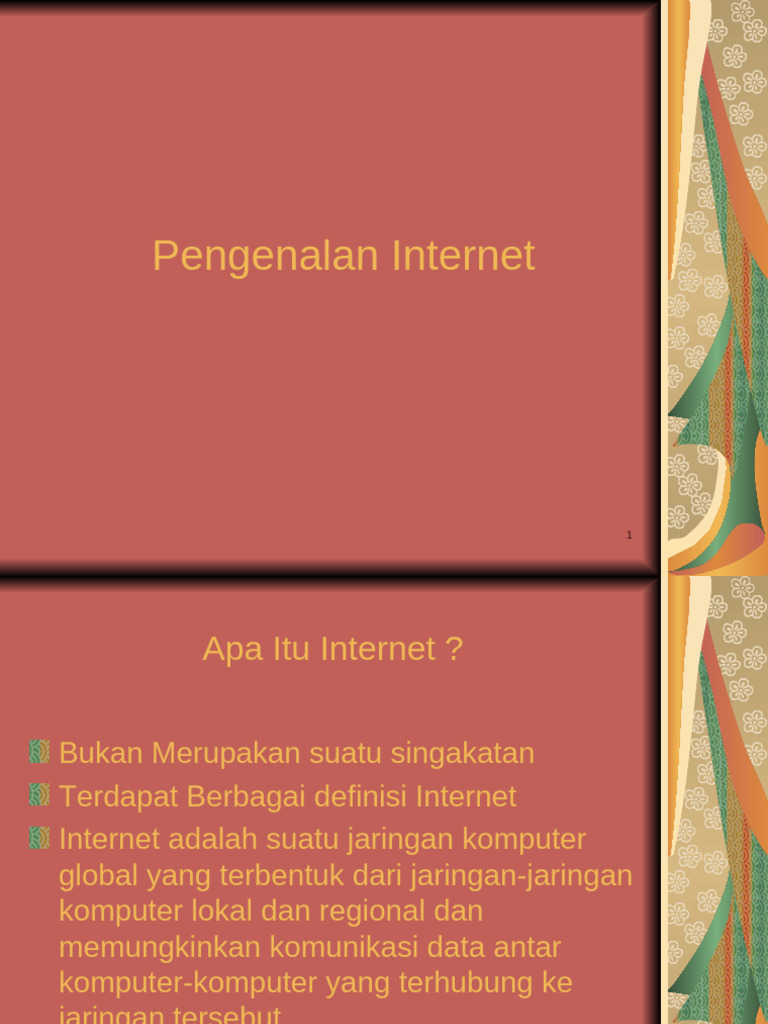 Pertemuan 9 - Pengenalan Internet | PDF