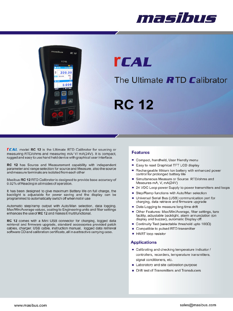RTD Calibrator | PDF