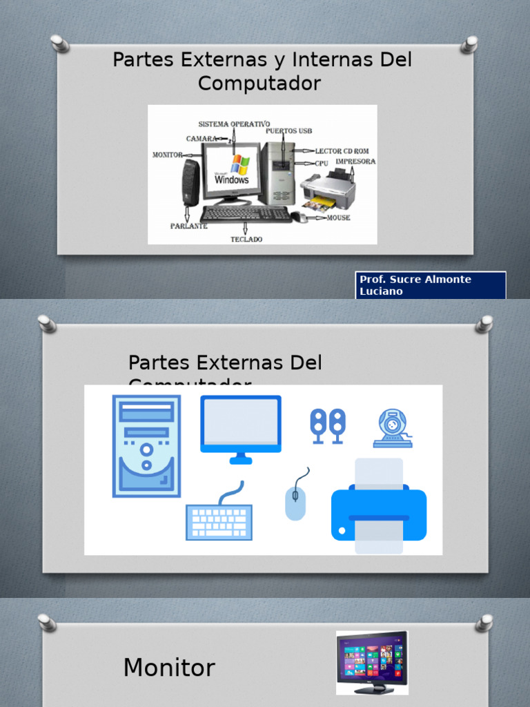 Partes Externas y Internas Del Computador | PDF | Disco flexible ...