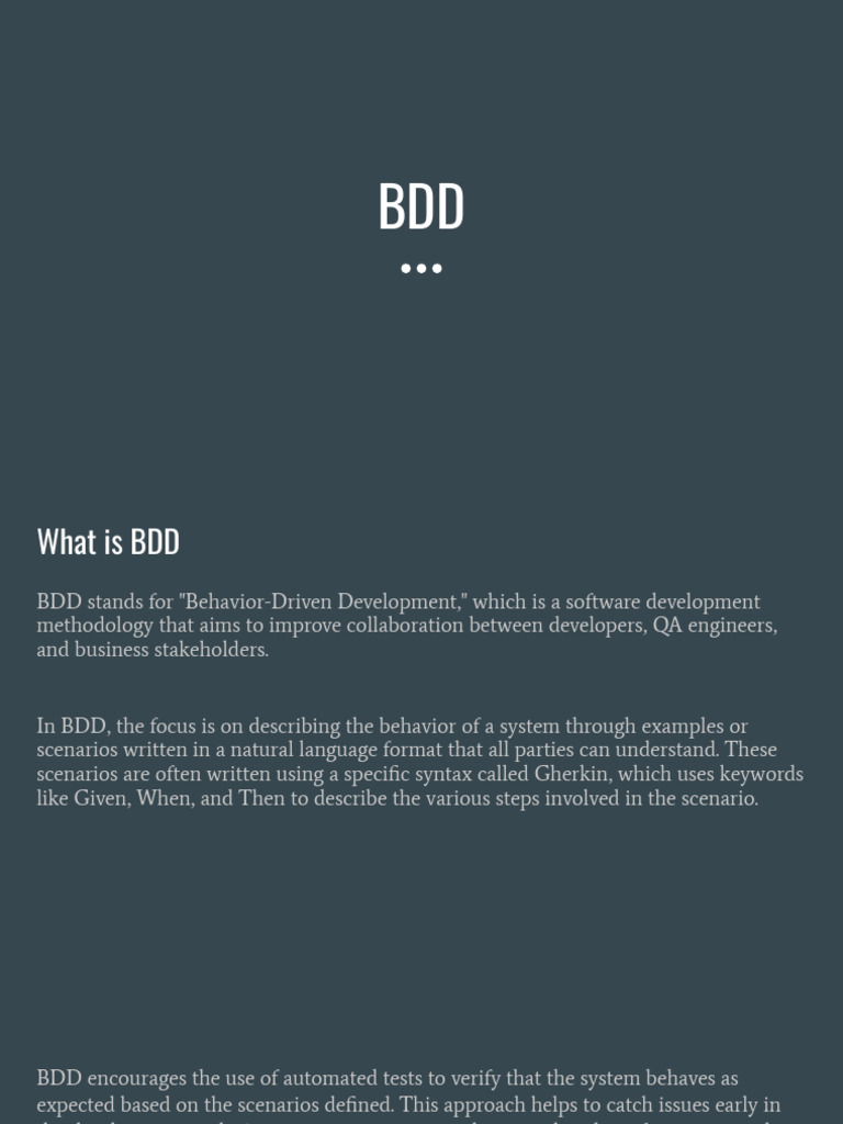 BDD | PDF