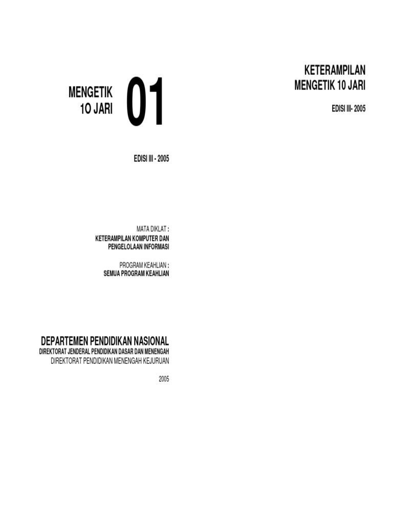 Modul 01 KKPI - Mengetik Cepat | PDF