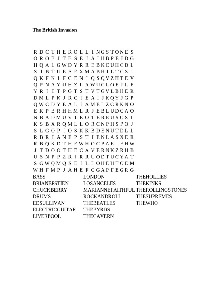 The British Invasion | PDF