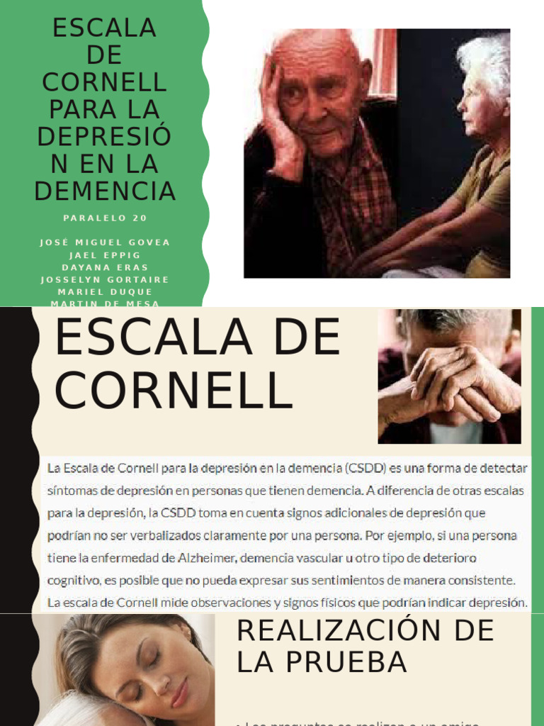 Escala de Cornell para La Depresión en La | PDF