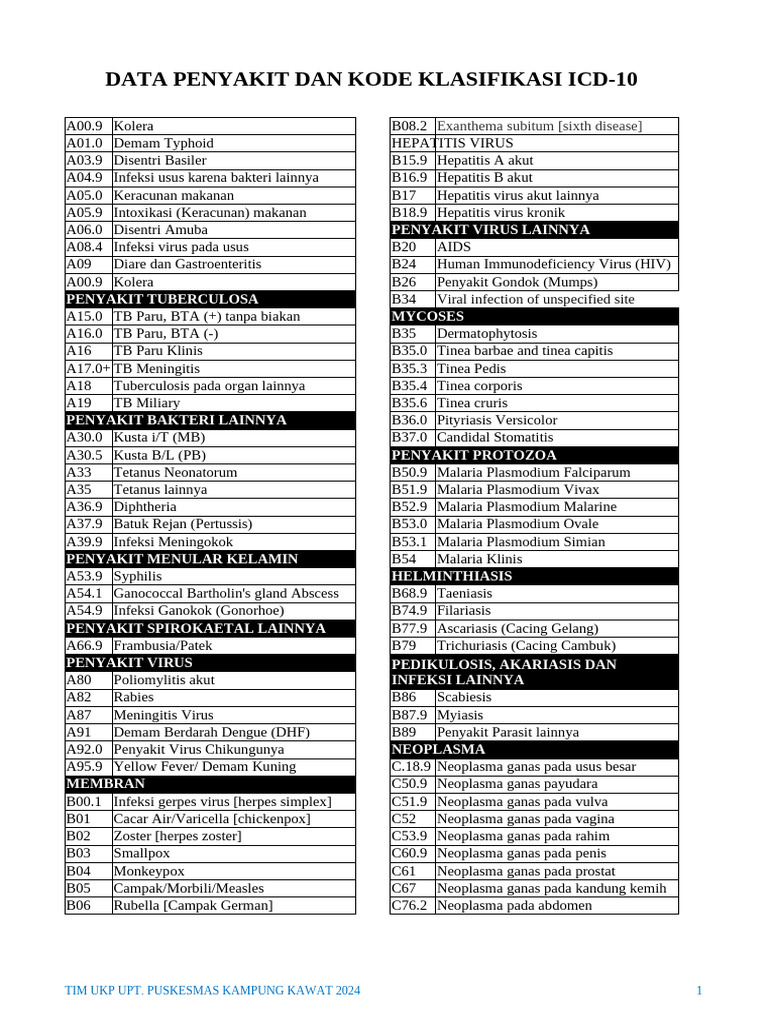 Icd Ten | PDF