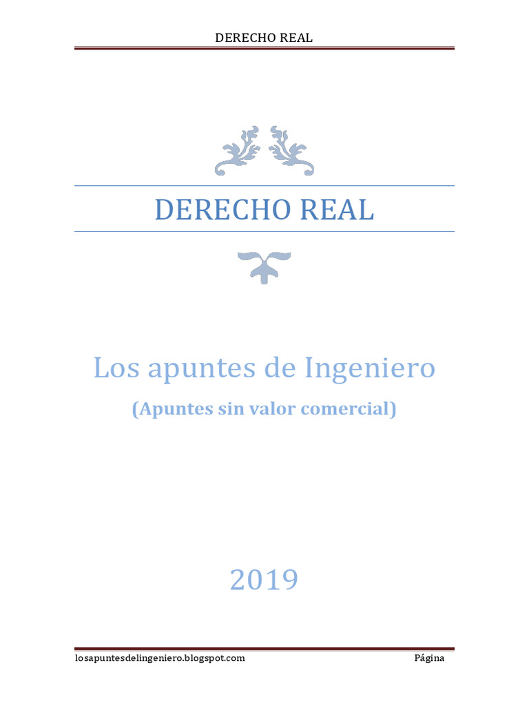 Derecho Real (1) | PDF