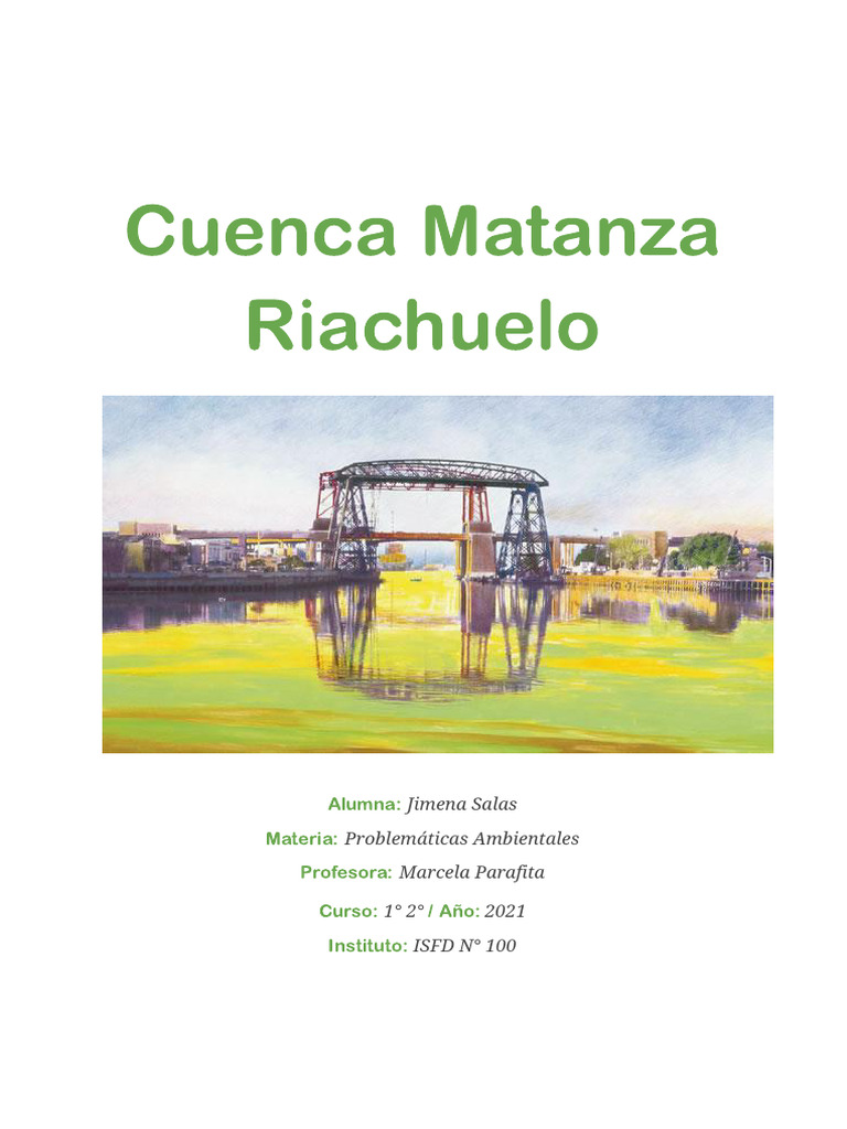 Cuenca Matanza Riachuelo | PDF