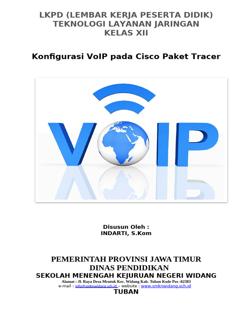 Lampiran Agustus - LKPD-VOIP - Teknologi Layanan Jaringan | PDF