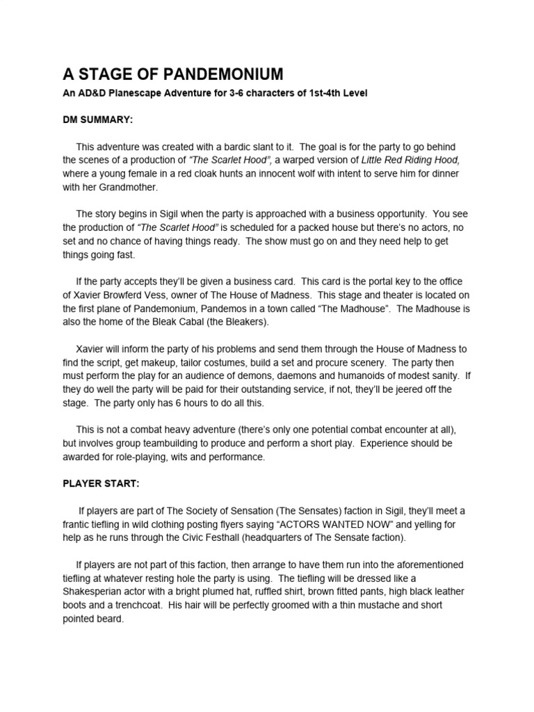 #03 A Stage of Pandemonium | PDF