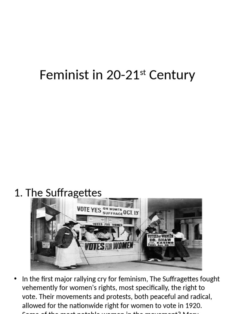 Feminist On 20-21st Century | PDF | Politics | History