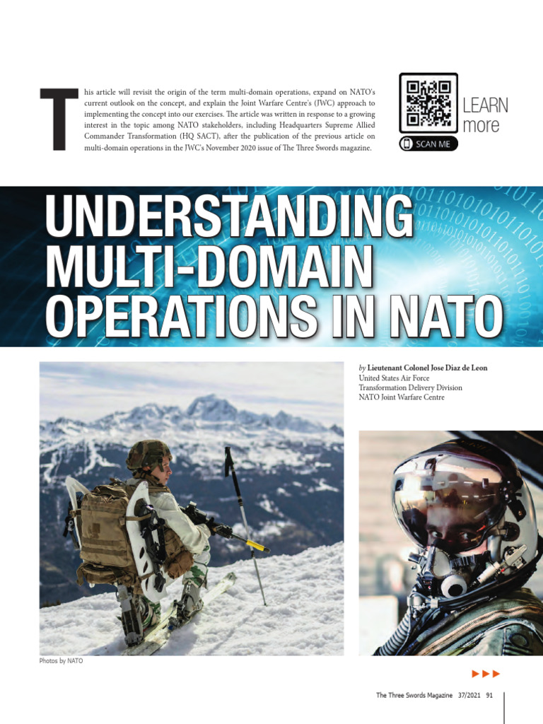 NATO 2021 Multi Domain Operation Issue37 21 | PDF | Military | Command ...