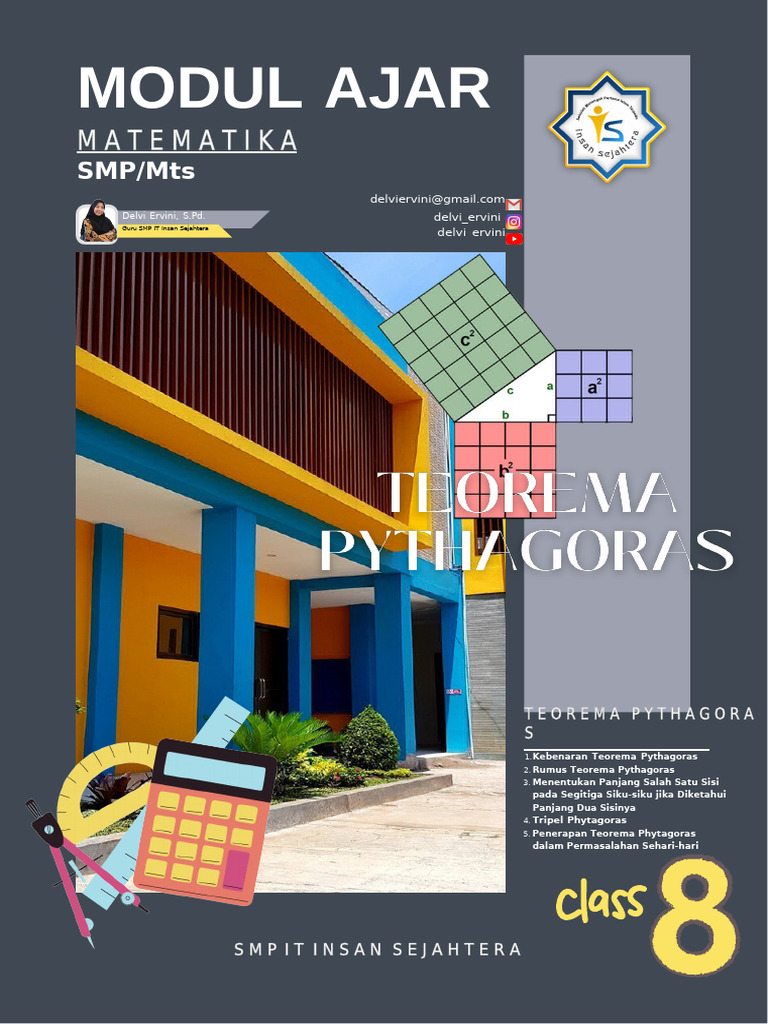 Modul Ajar Kelas 8 Teorema Pythagoras | PDF