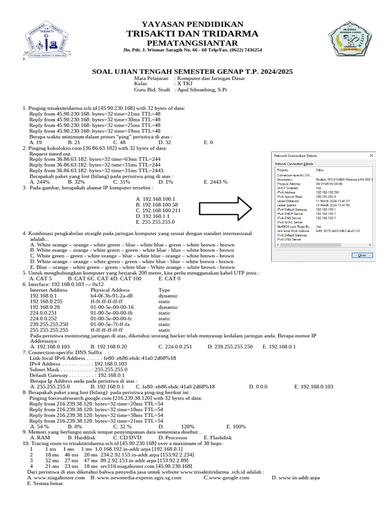 Soal Uts Genap KJD Kelas X Dan Kunci | PDF