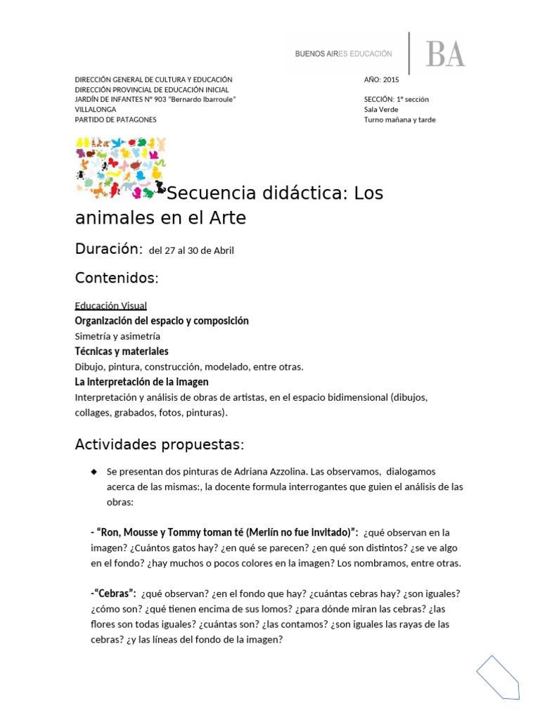 Animales en el arte | PDF