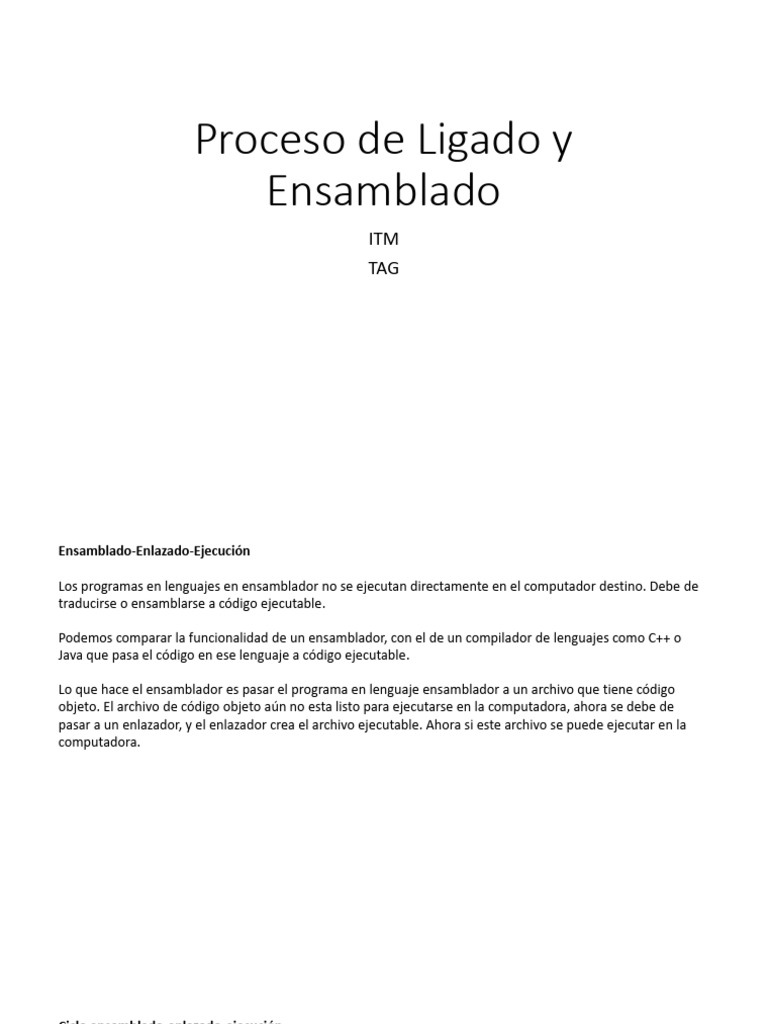 Proceso de Ligado y Ensamblado | PDF