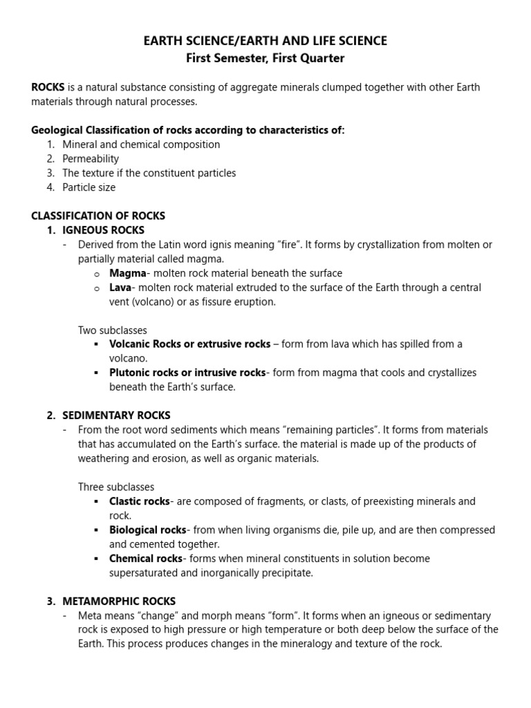 EARTH-SCIENCE-NOTES-2 | PDF