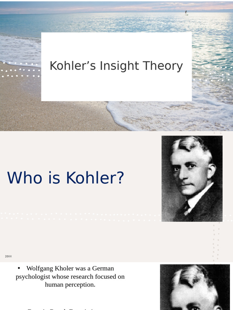 Kohler's Insight Theory | PDF