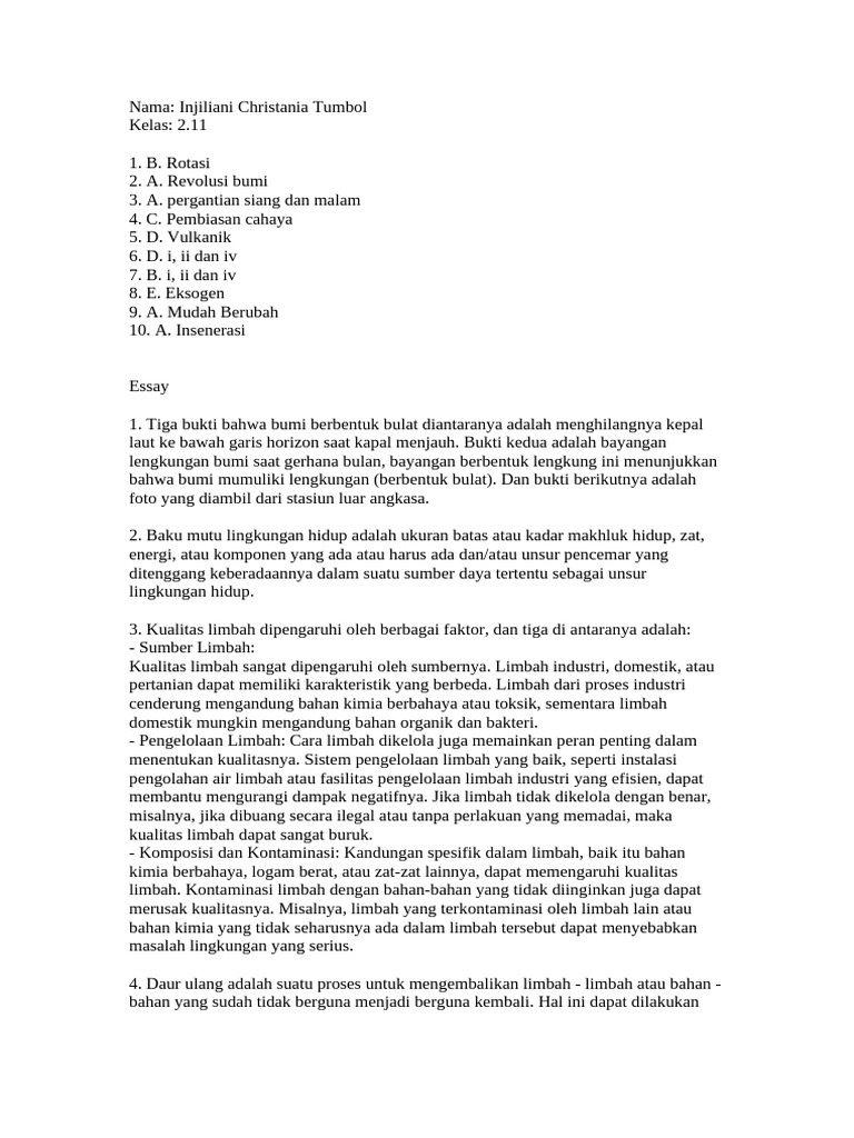 Injiliani Christania Tumbol | PDF