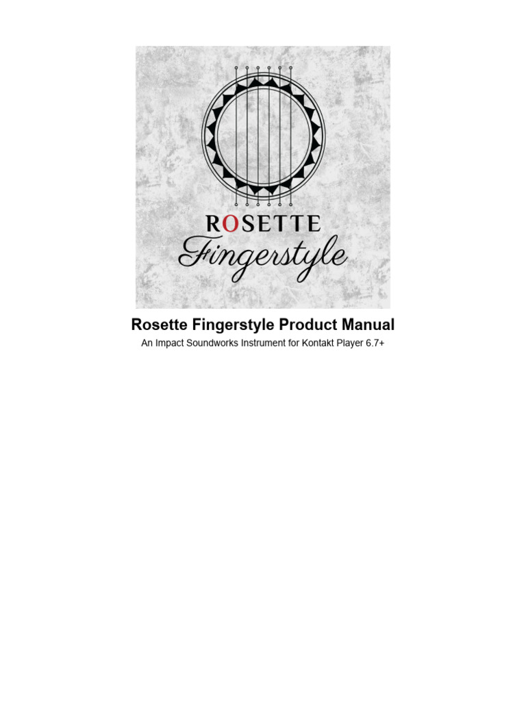 Rosette Fingerstyle Manual | PDF
