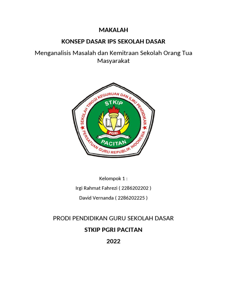 Kelompok 1 MAKALAH KONSEP DASAR IPS | PDF