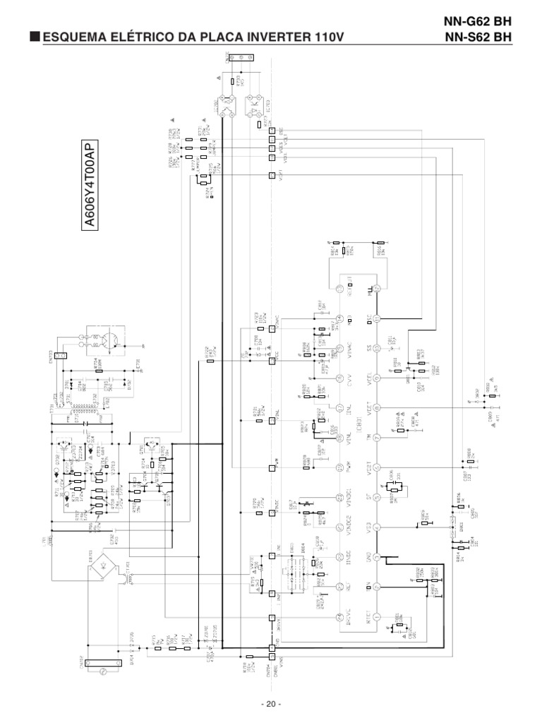 Circuito Inverter Panasonic NN-G62 | PDF